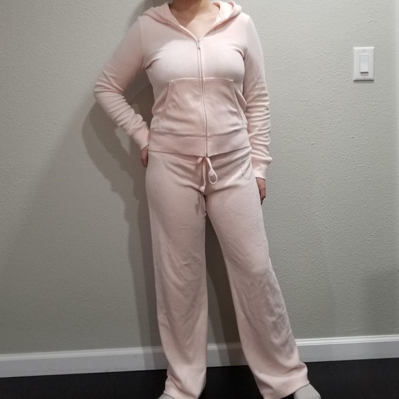 Juicy Couture | Pants & Jumpsuits | Juicy Couture Tracksuit Set Medium Matching Jacket Pants ...
